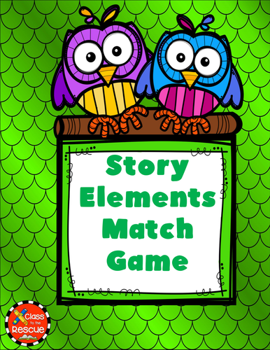 Story Elements or Parts of a Plot Match Game | Teaching Resources