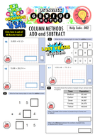 KS2 SATS Column Method Booster Pack - Addition Subtraction - with ...