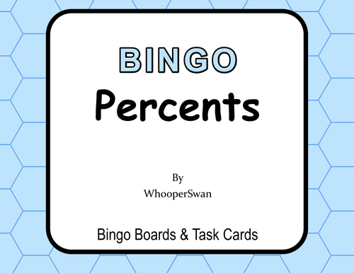 Percents - BINGO and Task Cards | Teaching Resources