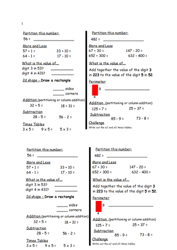 Differentiated Maths warm ups | Teaching Resources