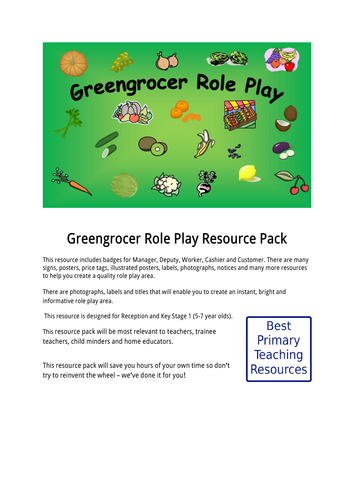 Greengrocer Role Play | Teaching Resources