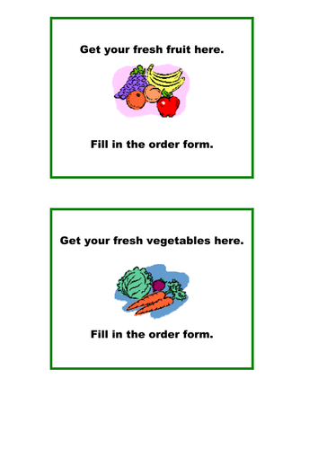 Greengrocer Role Play | Teaching Resources