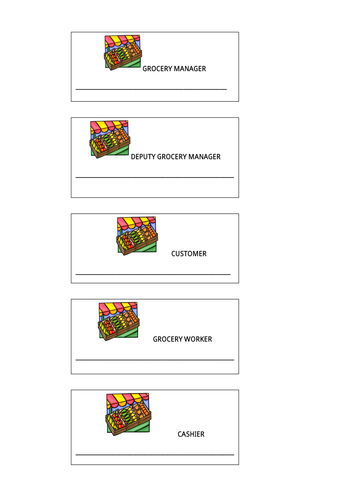Greengrocer Role Play | Teaching Resources