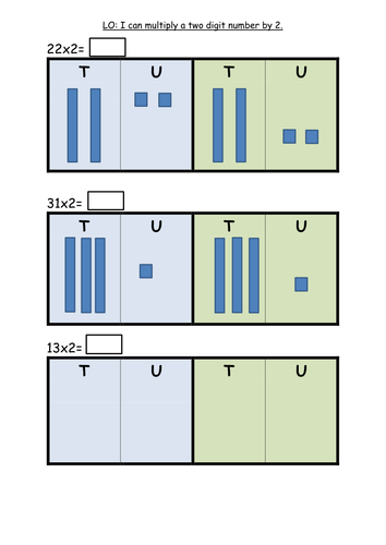Worksheets: Using Diennes to support addition and subtraction ...