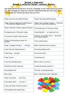 Pupil self assessment Sentence Starters | Teaching Resources