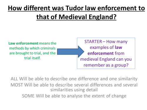 Crime and Punishment - How was Tudor Law Enforcement different from ...