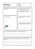 ELBS - Weed Control Worksheet | Teaching Resources