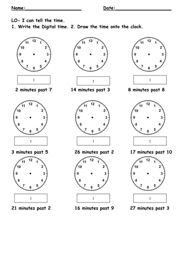 Time Maths Pack Year 1, 2 and 3 | Teaching Resources