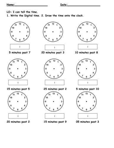 Time Maths Pack Year 1, 2 and 3 | Teaching Resources