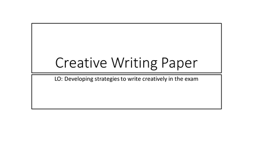 GCSE 2015-2017 Approaches to Creative Writing - English Language ...