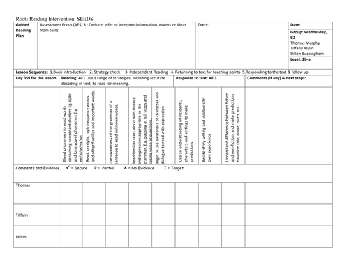 Group Guided Reading Literacy English Intervention | Teaching Resources