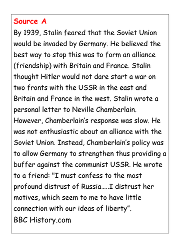 The Nazi Soviet Pact. | Teaching Resources