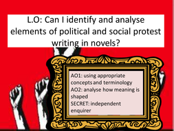 AQA Literature B A Level: Elements of political and social protest ...
