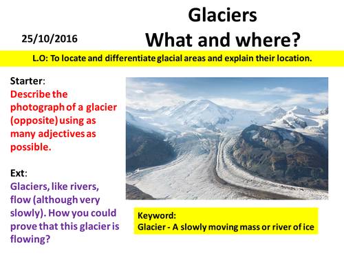 Glaciation - Formation of Glaciers | Teaching Resources