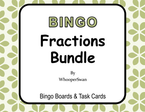 Fractions - BINGO and Task Cards Bundle | Teaching Resources