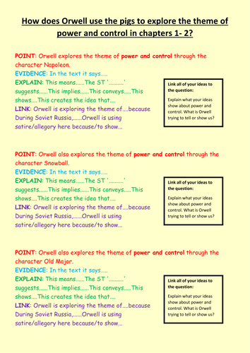 1-9 Orwell's Animal Farm Chapter 1&2 | Teaching Resources