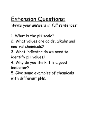 Chemistry Corner KS3 Year 7 Topic - Acids and Alkalis | Teaching Resources