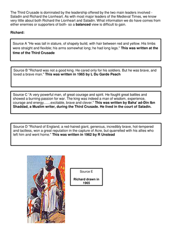 KS3: The Crusades | Teaching Resources