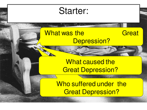 KS3 The Great Depression | Teaching Resources