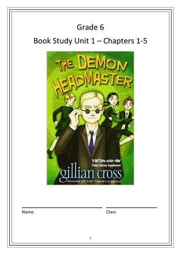 Demon Headmaster Reading Comprehension | Teaching Resources