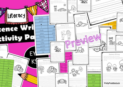 Sentence Writing Activity Pack | Teaching Resources