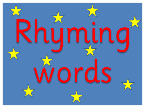 Rhyming words resource pack- Letters and Sounds, phonics, rhyme ...
