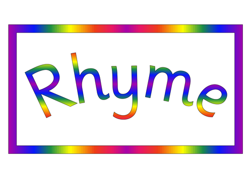 Rhyming words resource pack- Letters and Sounds, phonics, rhyme ...