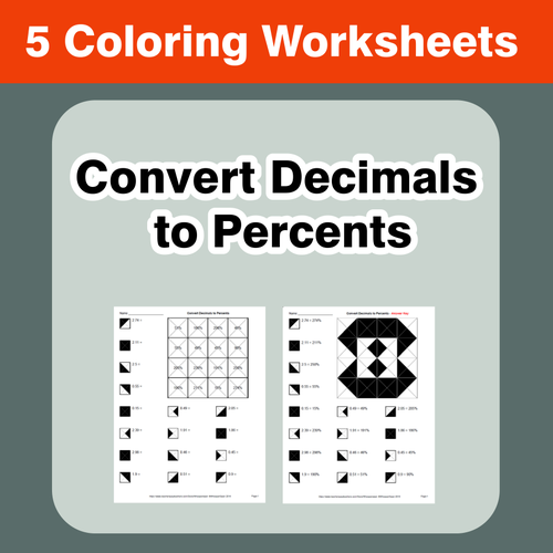 Decimals Coloring Worksheets Bundle | Teaching Resources