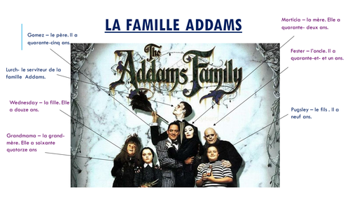 La famille Addams | Teaching Resources
