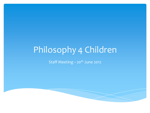 Getting started with P4C | Teaching Resources