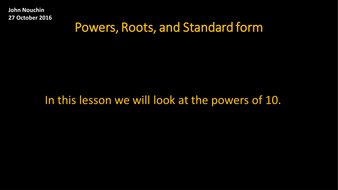 Powers and roots | Teaching Resources