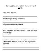 NEW! Year 3 inverted commas worksheets | Teaching Resources