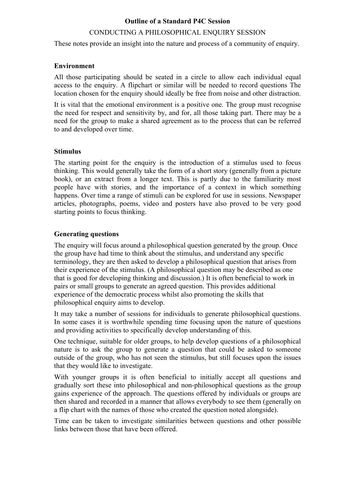 Getting started with P4C | Teaching Resources