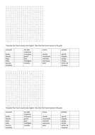 French personality / description vocab wordsearch | Teaching Resources
