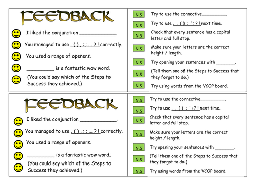 Peer assessment feedback cards | Teaching Resources Peer assessment feedback cards | Teaching Resources