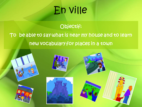 Dans ma ville - places in the town in French | Teaching Resources