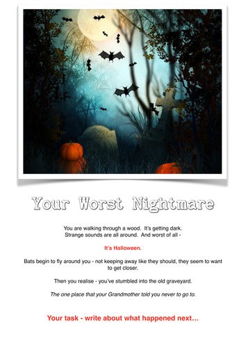 Creative Writing for Halloween (KS2) | Teaching Resources