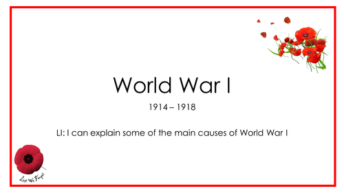 Causes of World War I | Teaching Resources