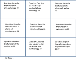 Edexcel B2 Topic 1 and 2 revision flash cards | Teaching Resources