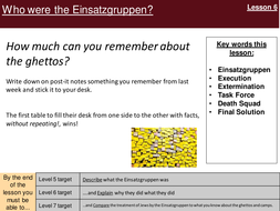 Holocaust 5-7. Ghettos, Einsatzgruppen, Final Solution | Teaching Resources