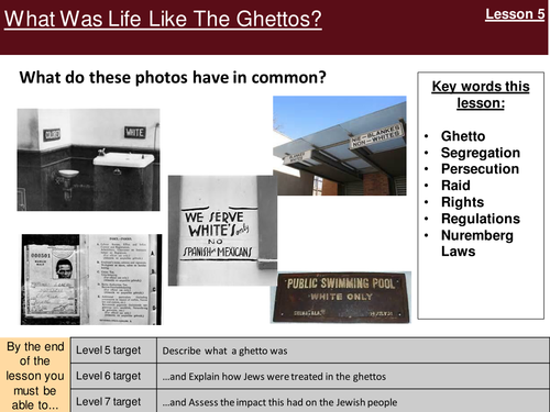 Holocaust 5-7. Ghettos, Einsatzgruppen, Final Solution | Teaching Resources