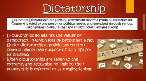 Animal Farm: Dictatorship | Teaching Resources