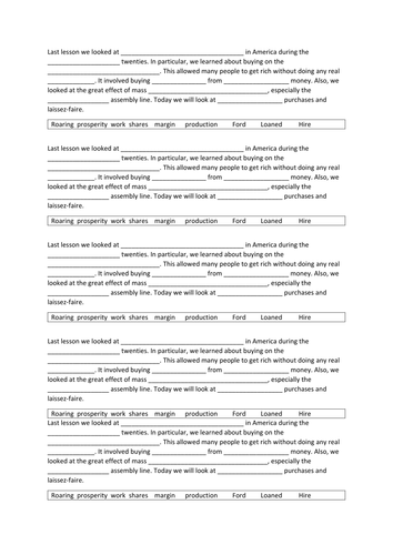 Roaring Twenties! USA 1920s...introduction and prosperity. | Teaching ...