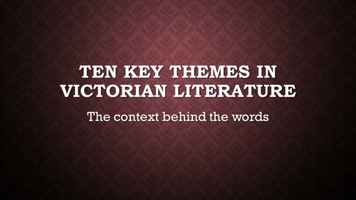 Victorian Novel Historical Context | Teaching Resources