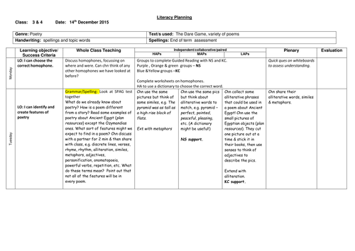 Literacy planning - Egyptians, Years 3/4 (6 weeks) | Teaching Resources