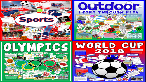 * SPORTS BUNDLE * OUTDOOR, SPORTS, OLYMPICS, WORLD CUP - PE THEORY ...