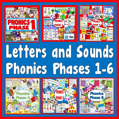 *PHONICS PHASES BUNDLE* PHASE 1, 2, 3, 4, 5, 6 - EARLY YEARS, KEY STAGE ...