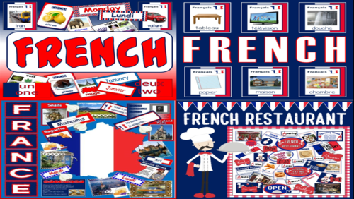 *FRENCH LANGUAGE / FRANCE BUNDLE* FRENCH LANGUAGE RESOURCES, DISPLAY ...