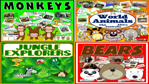 *ANIMALS BUNDLE* MONEYS, BEARS, JUNGLE, WORLD ANIMALS - AUSTRALIA ...
