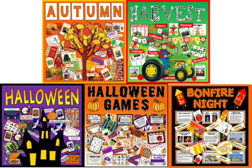 *AUTUMN HALLOWEEN BUNDLE* - HALLOWEEN TOPIC, BOARD GAMES, AUTUMN ...